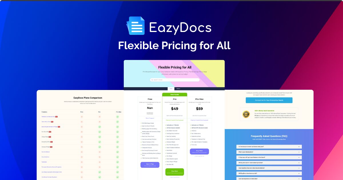 Flexible Pricing for All - EazyDocs